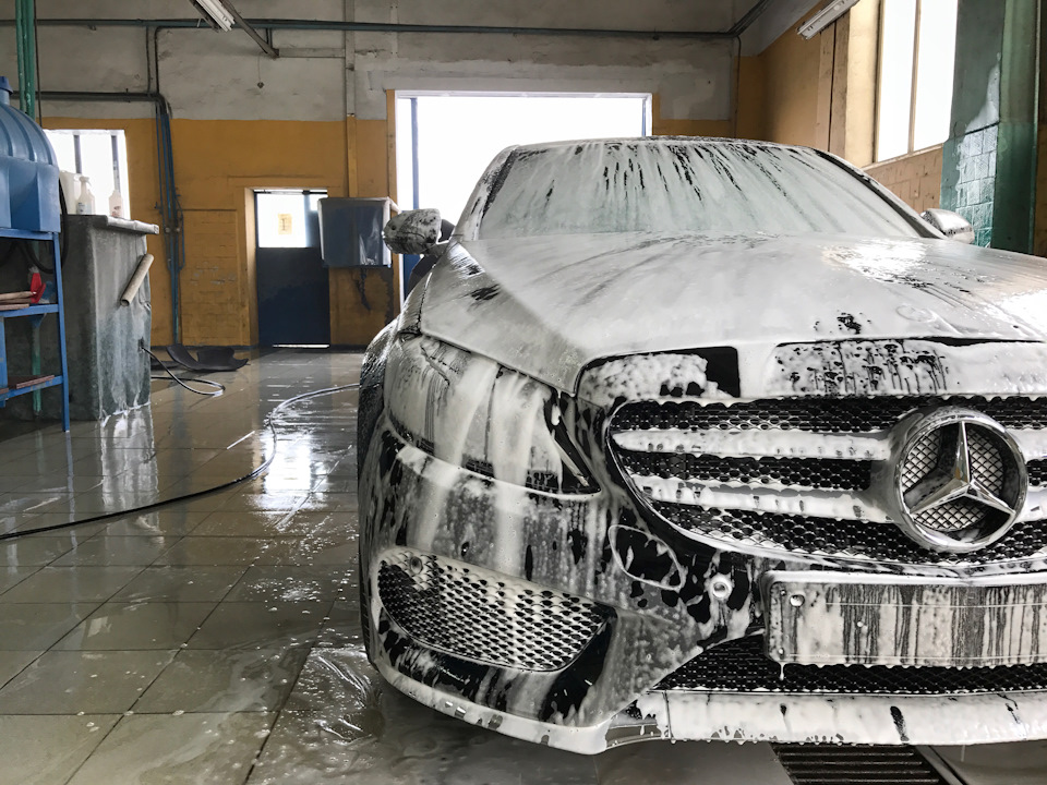 Первая мойка после детейлинга — Mercedes-Benz C-Class (W205), 2 л, 2016 ...