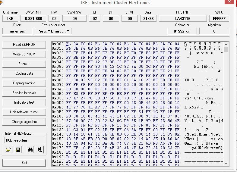 Ошибка EEP_1 — BMW Z3, 1,9 л, 1998 года | своими руками | DRIVE2