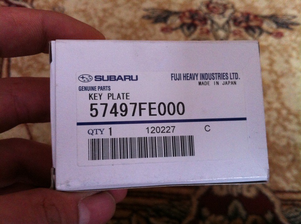 Ключ зажигания — Subaru Forester (SG), 2 л, 2004 года | тюнинг | DRIVE2