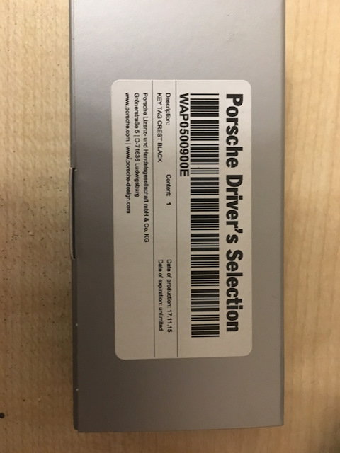 WAP0500900E Брелок для ключей с гербом porsche VAG | Запчасти на DRIVE2