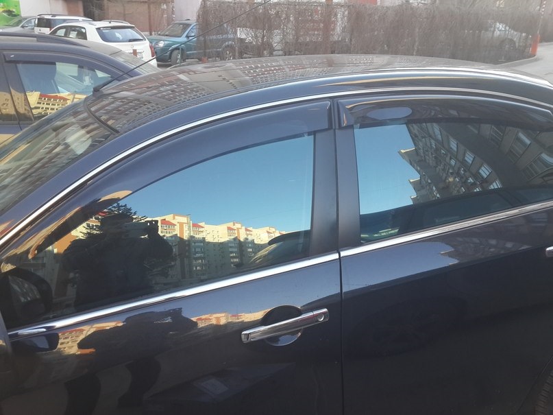 затонировался suntek hp 50 blue — Nissan Almera V (G11/15), 1,6 л, 2013 ...