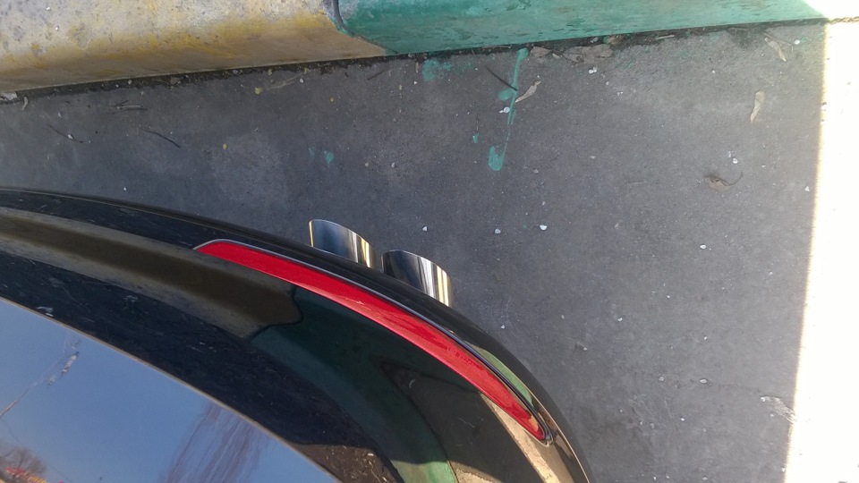 Насадка на глушитель. — Skoda Octavia A5 Mk2, 1,8 л, 2011 года ...