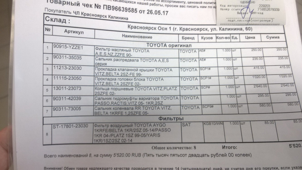 Ремонт двигателя 2 SZFE — Toyota Ractis (1G), 1,3 л, 2006 года ...