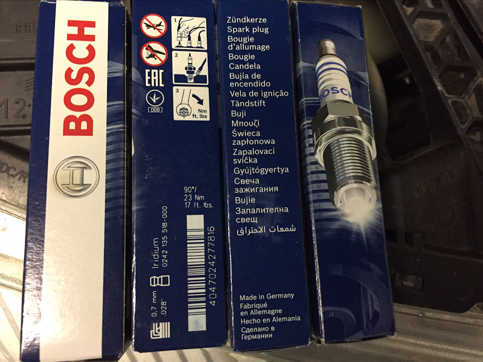 0242135518 СВЕЧА ЗАЖИГАНИЯ ZR7SI332S (0.7), 1ШТ BOSCH | Запчасти на DRIVE2