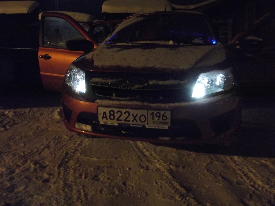 диодные лампы на гранту… — Lada Гранта Лифтбек (1G), 1,6 л, 2014 года ...
