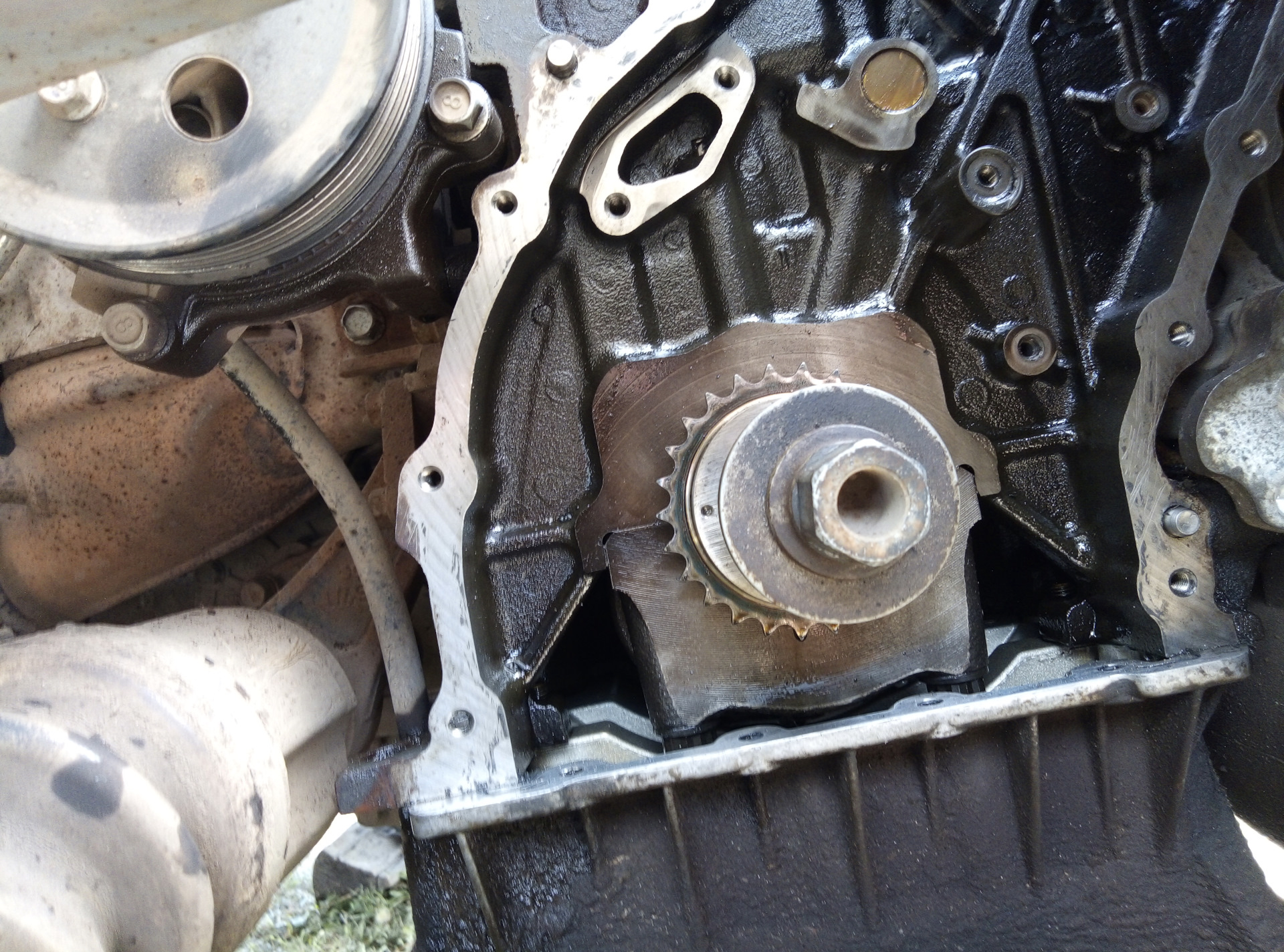 Замена цепей ГРМ 2.2 D4HB — KIA Sorento (2G), 2,2 л, 2011 года | своими ...