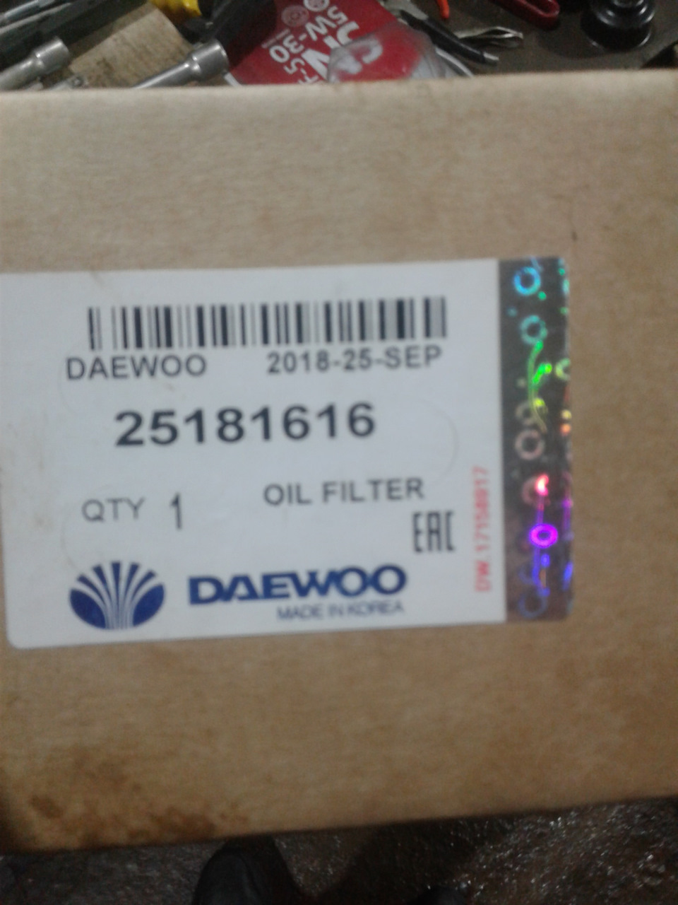 25181616 Фильтр масляный GM | Запчасти на DRIVE2