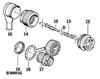 Автоэлектрика, Круглые контакты. BMW E34 и другие. — BMW 5 series (E34 ...