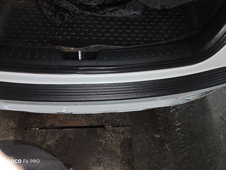 Накладка на задний бампер Haval F7 F7X — Haval F7x, 1,5 л, 2021 года | аксессуары | DRIVE2