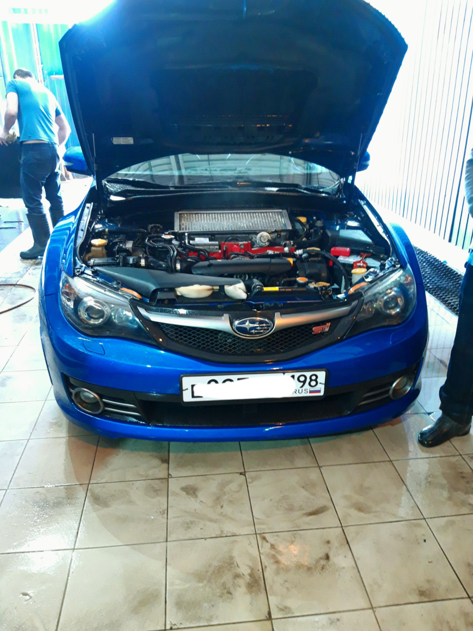2. Мойка днища — Subaru Impreza WRX STI (GV/GR), 2,5 л, 2007 года ...