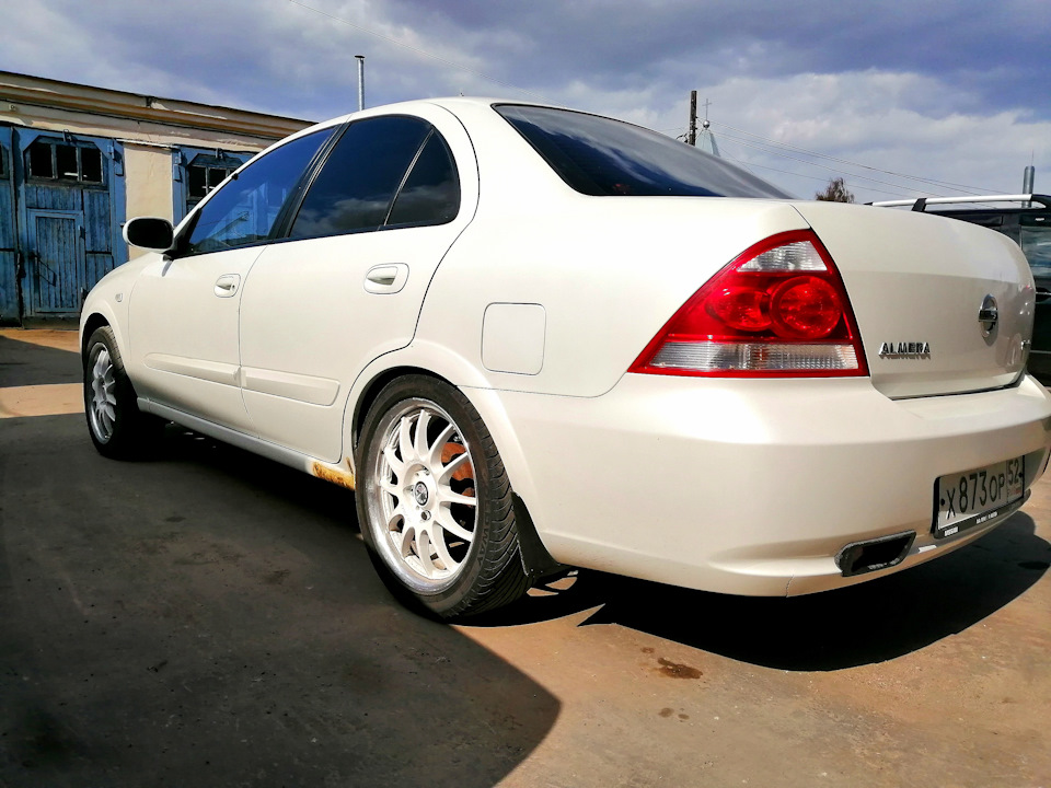 Задние пружины "повыше" — Nissan Almera Classic (B10), 1,6 л, 2007 года ...