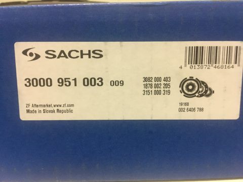 1878002205 Диск сцепления SACHS | Запчасти на DRIVE2
