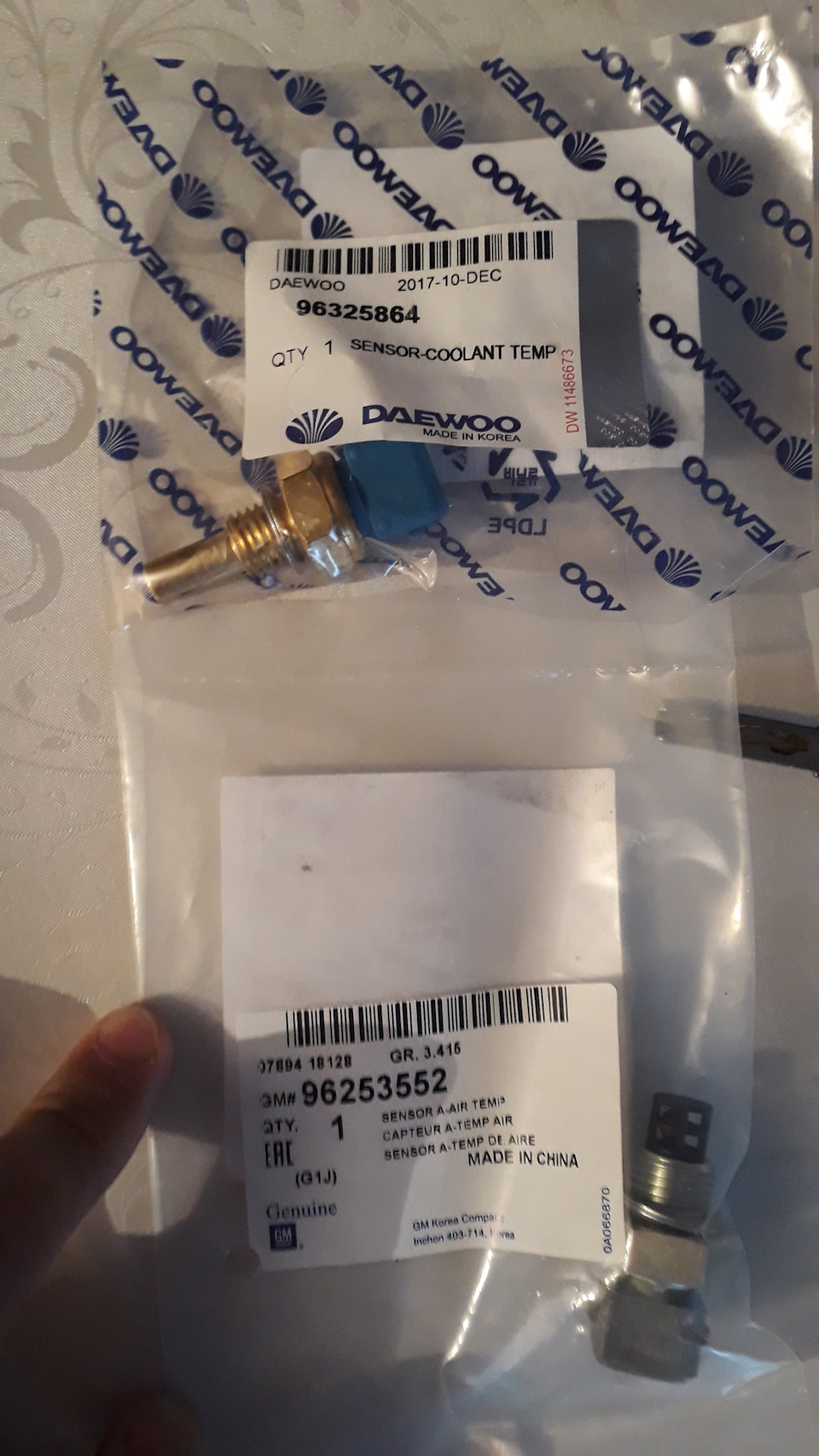 96325864 Датчик температуры охлаждающей жидкости GM | Запчасти на DRIVE2