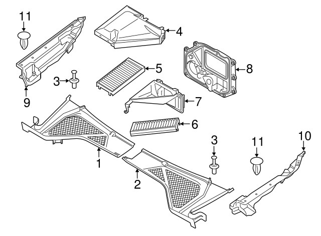 64316945596 Микрофильтр рециркуляции воздуха BMW | Запчасти на DRIVE2
