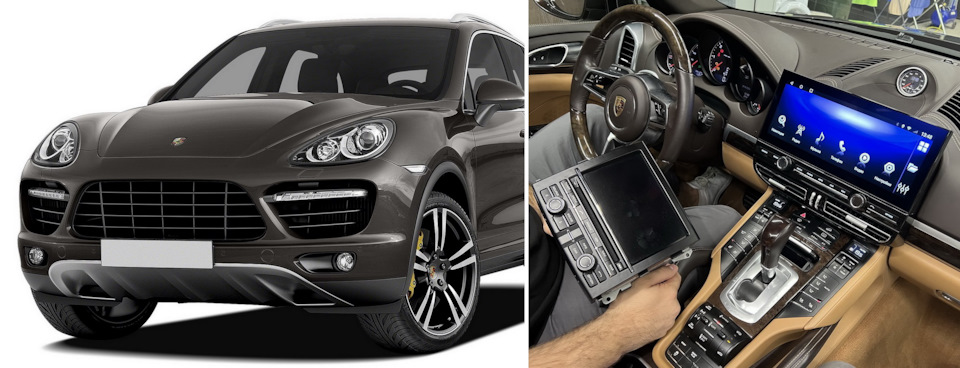 Porsche Cayenne 2G — мультимедиа монитор как в Cayenne 3G — BGTWorkshop на DRIVE2