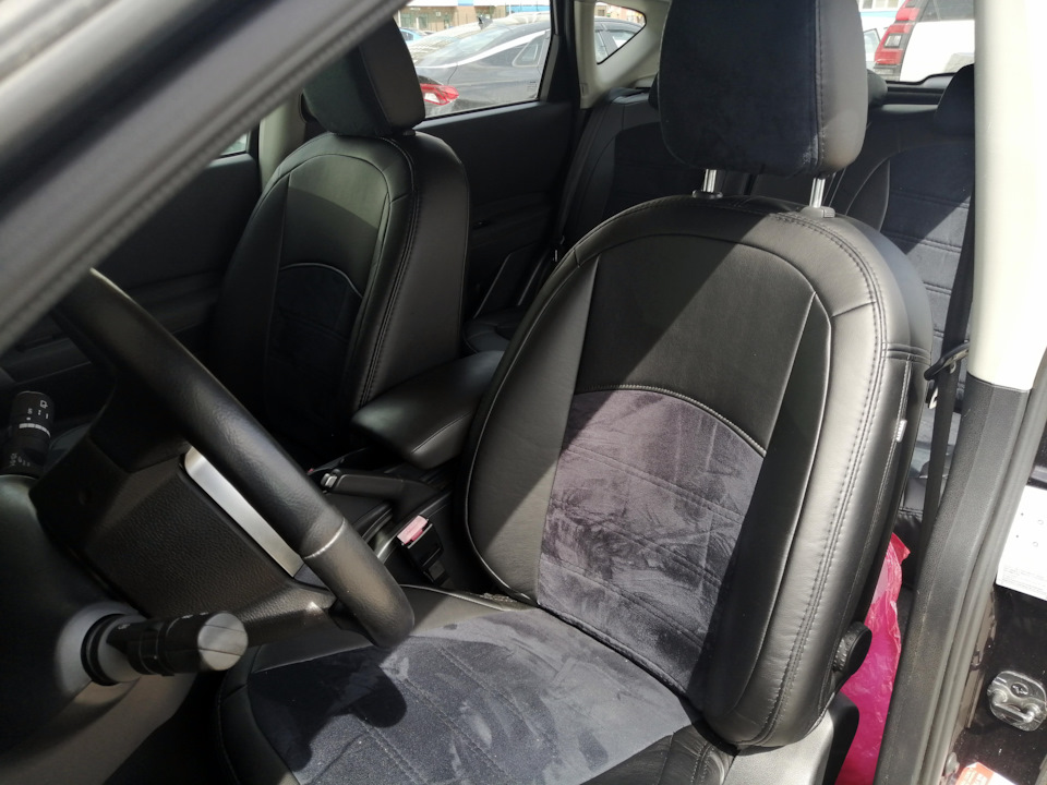 Установил чехлы Автофрант на Nissan Qashqai — Nissan Qashqai (1G), 1,6 ...