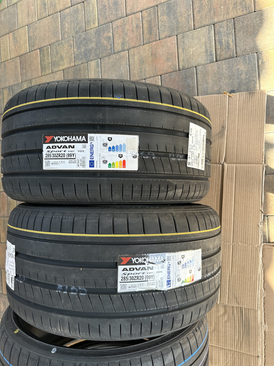 009. Yokohama ADVAN Sport V107 (Получил) — BMW M3 (G80), 3 л, 2022 года | шины | DRIVE2