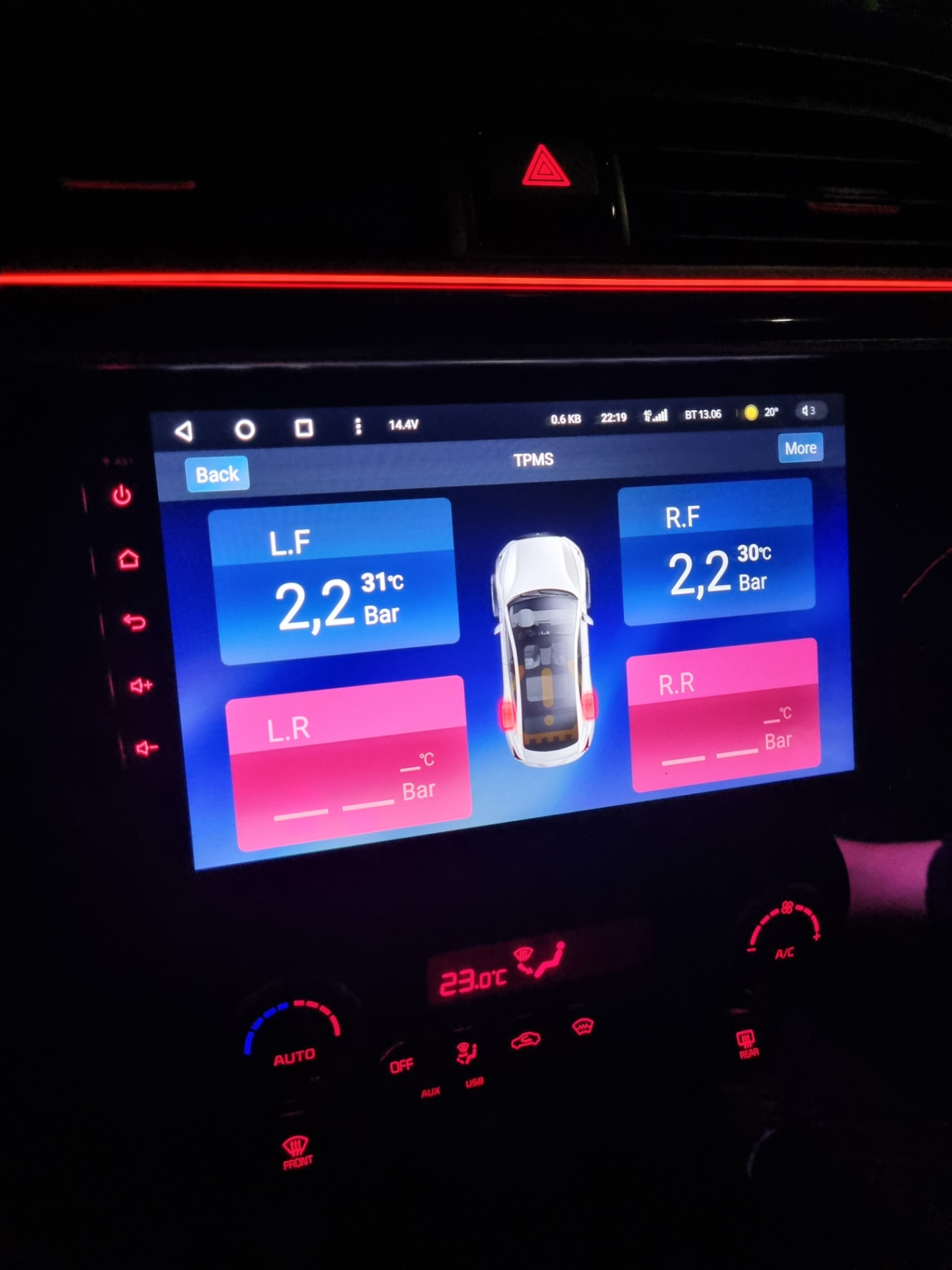 Установка системы TPMS от Teyes — KIA Rio (4G), 1,6 л, 2018 года ...