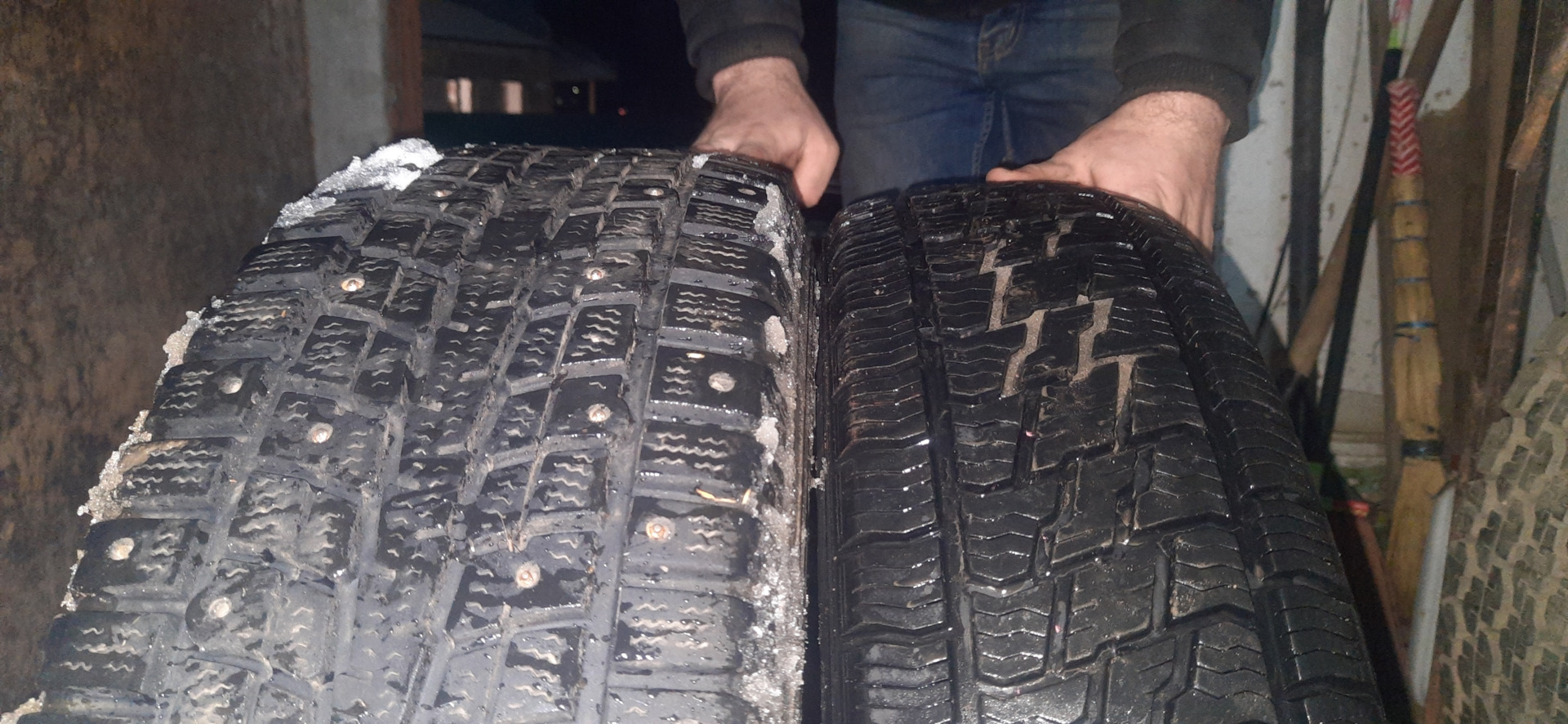 Зимние шины 215/70 р16 — Lada 4x4 3D, 1,7 л, 2009 года | шины | DRIVE2