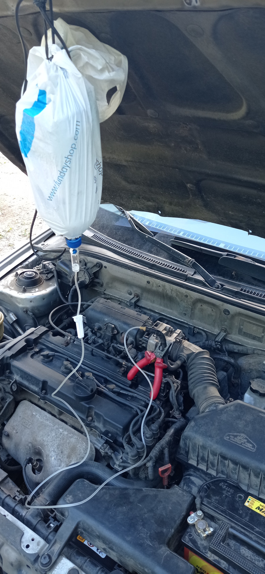 Раскоксовка водой Хендай Акцент Тагаз — Hyundai Accent (2G), 1,5 л ...