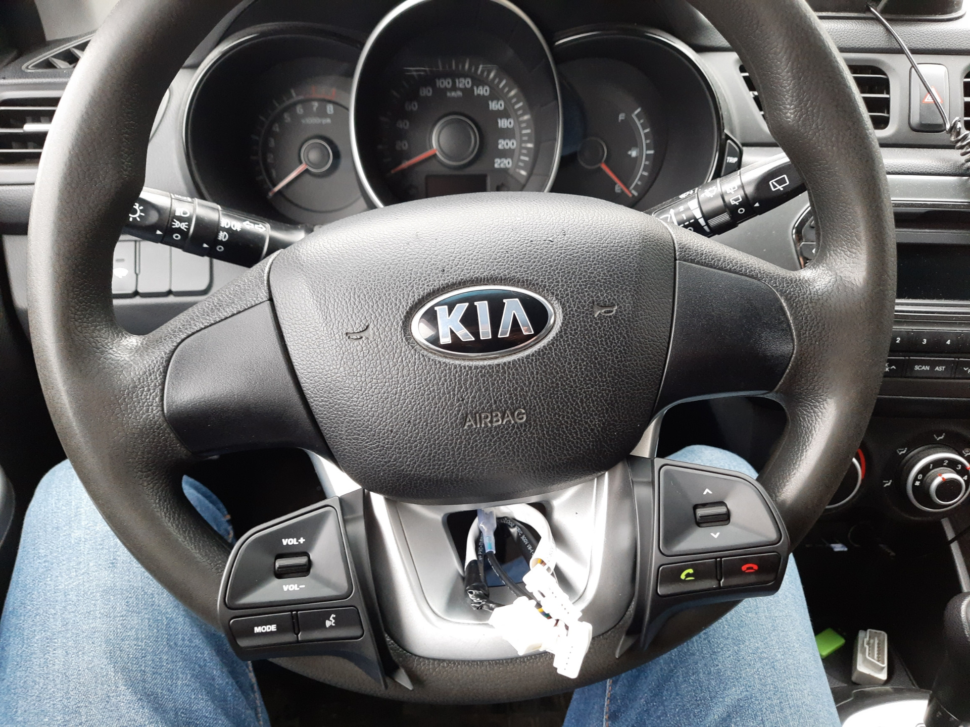 Мульти руль. — KIA Rio (3G), 1,6 л, 2013 года | своими руками | DRIVE2