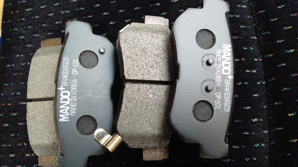 колодки mando — Hyundai Sonata IV (EF), 2 л, 2006 года | расходники ...