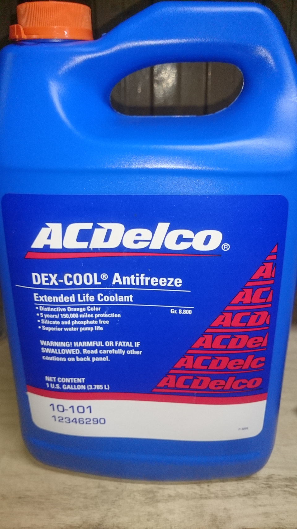 12346290 АНТИФРИЗ ОРАНЖЕВЫЙ, GM DEX-COOL, ORANGE, 3.78L GM | Запчасти ...
