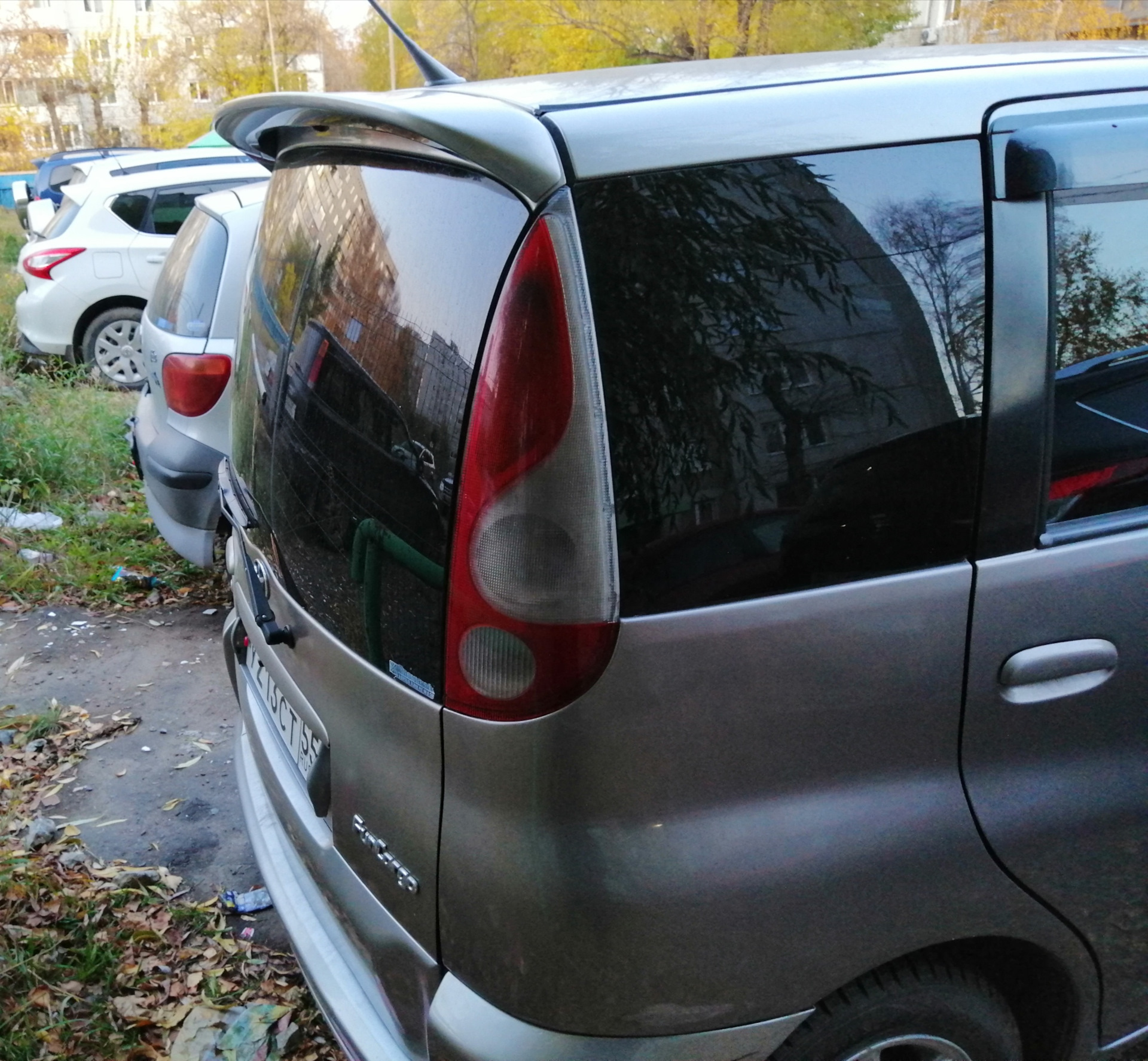 Тонировка задней полусферы — Toyota Funcargo, 1,3 л, 2001 года | тюнинг ...