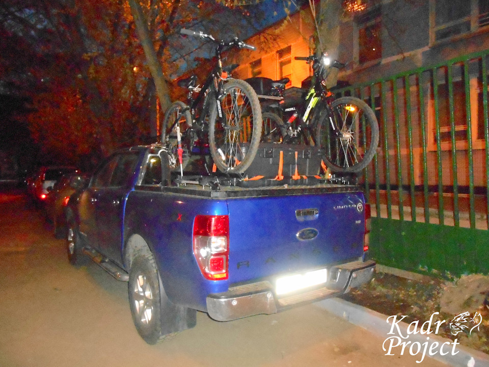 Крепления для велосипедов на крышку кузова. — Ford Ranger (3G), 2,2 л ...