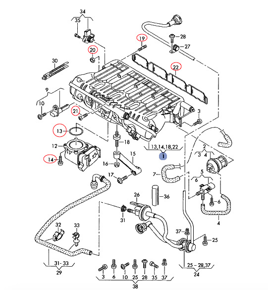 06J129717 Прокладка VAG | Запчасти на DRIVE2