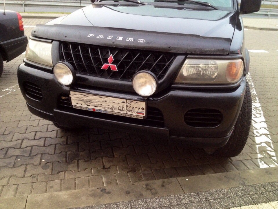Крепление противотуманных фар на бампер без кенгурина — Mitsubishi ...