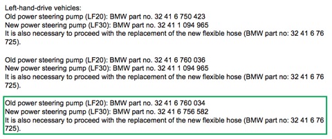 32416756582 Насос гидроусилителя рулевого управления BMW | Запчасти на ...