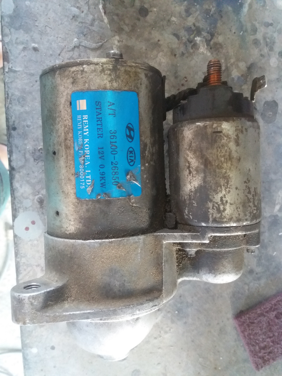 3610026850 СТАРТЕР В СБОРЕ ДЛЯ ЛЕГКОВЫХ АВТОМОБИЛЕЙ ТОРГОВОЙ МАРКИ "KIA ...