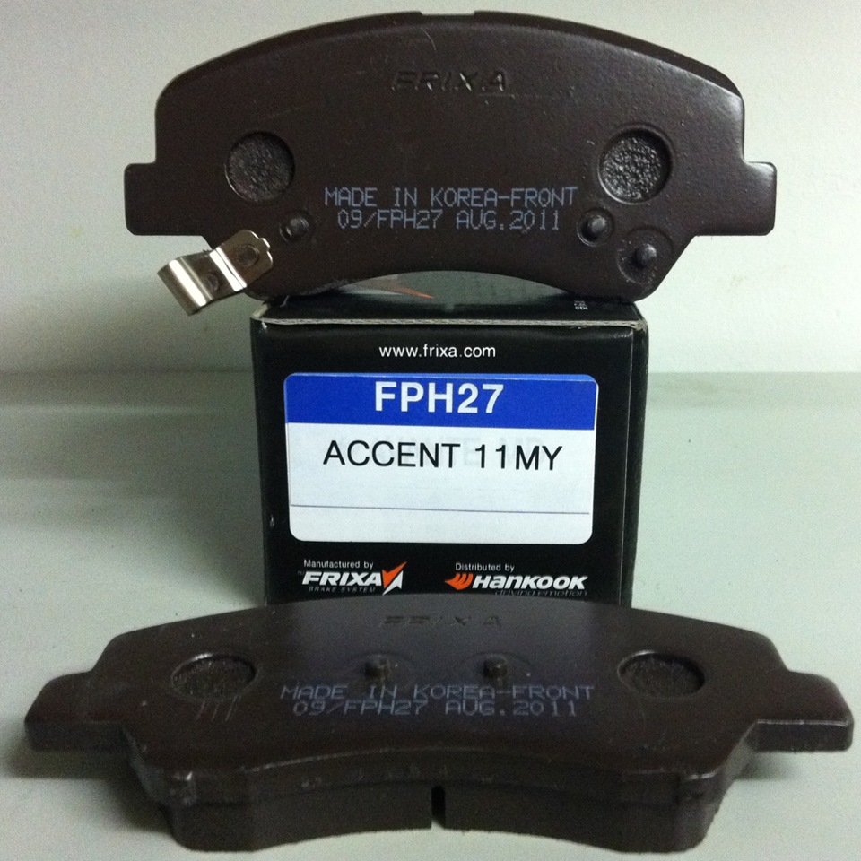 Замена колодок Frixa — KIA Rio (3G), 1,6 л, 2012 года | расходники | DRIVE2