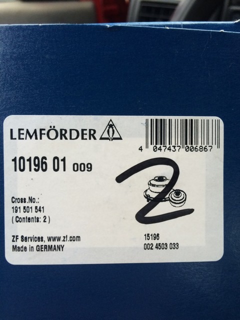 191501541 Сайлент-блок рычага подвески VAG | Запчасти на DRIVE2