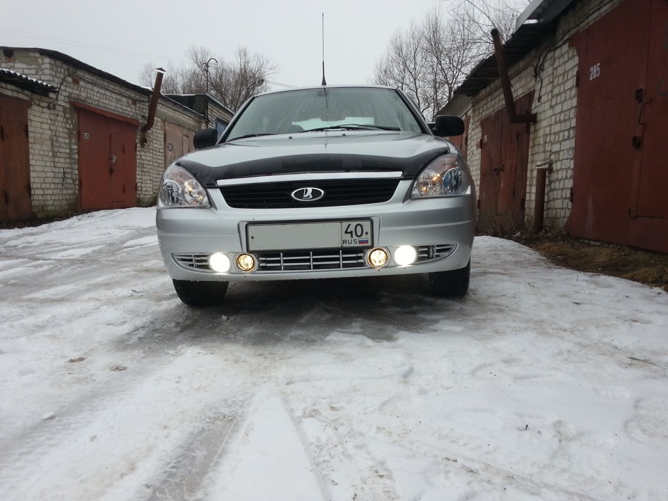 Выкладываю фото ДХО — Lada Приора хэтчбек, 1,8 л, 2011 года | тюнинг ...