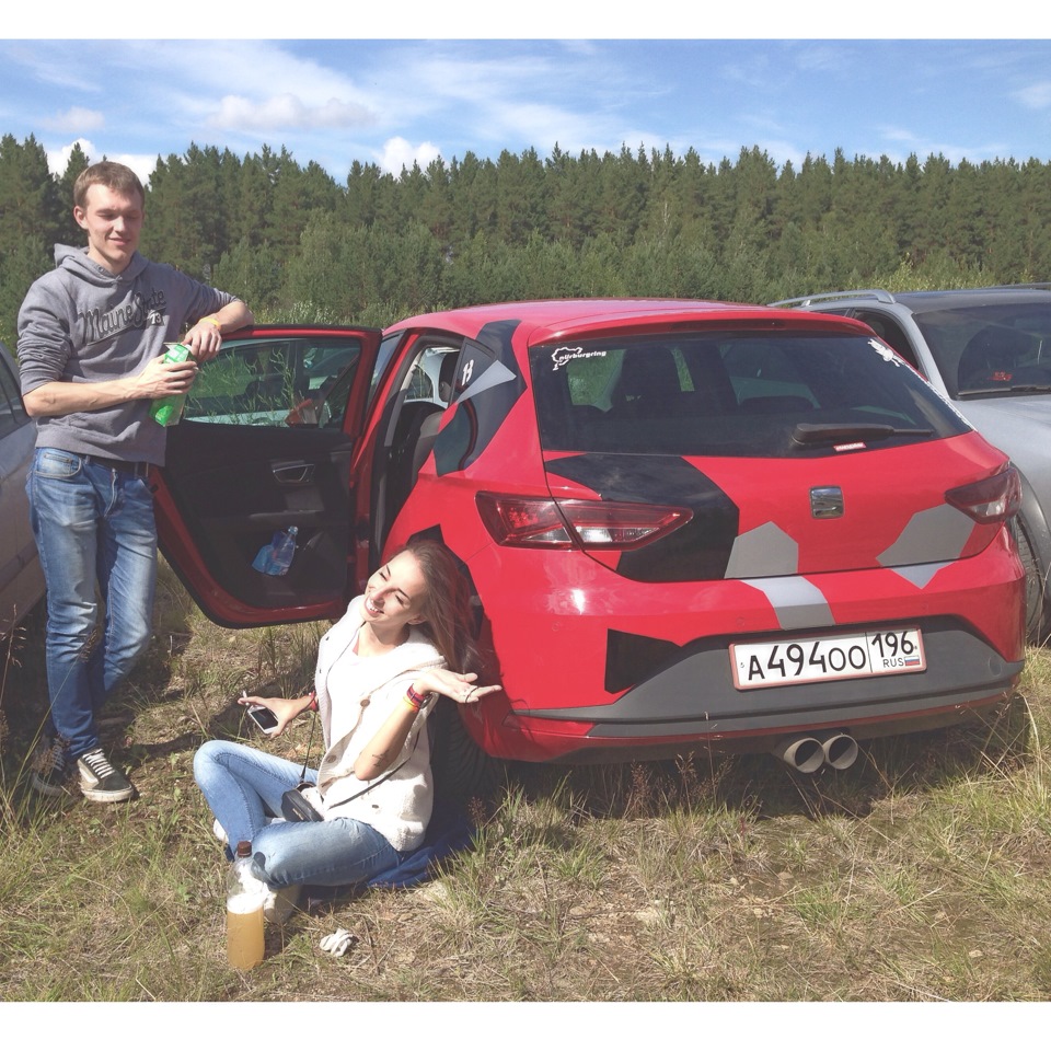 Проба камуфляжа и поездка на rightsummer — SEAT Leon FR (Mk3), 1,4 л, 2013 года | путешествие ...
