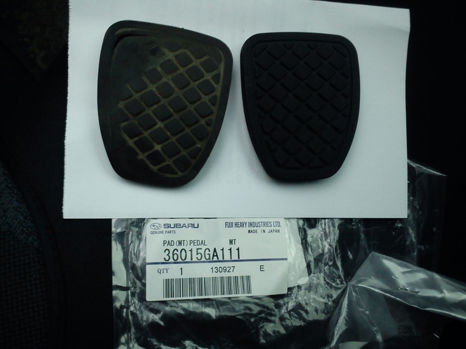 Заменил резиновые накладки на педалях — Subaru Legacy (BD/BG/BK), 2 л ...