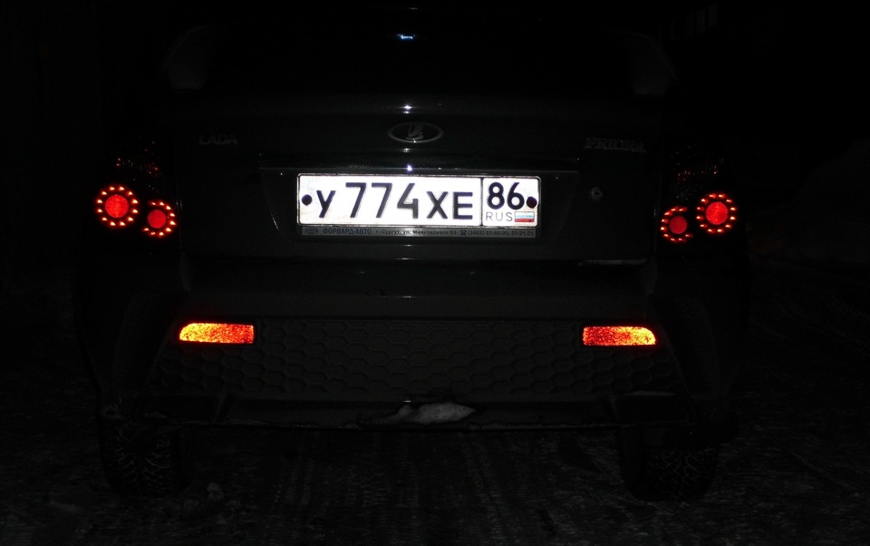 Задние фонари — Lada Приора седан, 1,6 л, 2011 года | тюнинг | DRIVE2