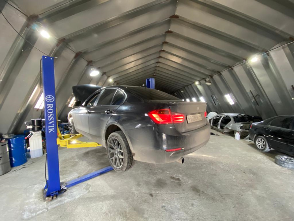 14. Полировка фар и замена опоры двигателя — BMW 3 series (F30), 2 л ...