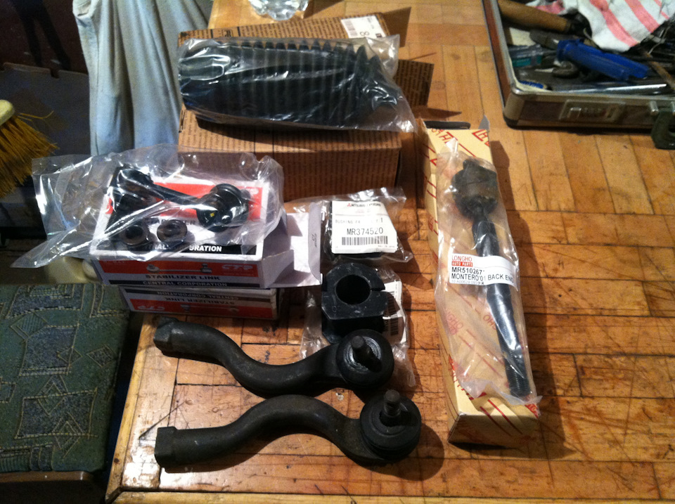 Замена втулок и стоек стаба, рулевой тяги, пыльников рулевых тяг и ...