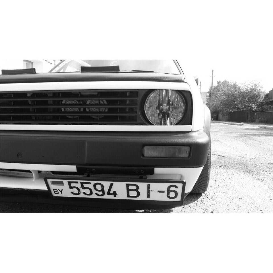 Рамка номера — Volkswagen Golf Mk2, 1,8 л, 1985 года | тюнинг | DRIVE2