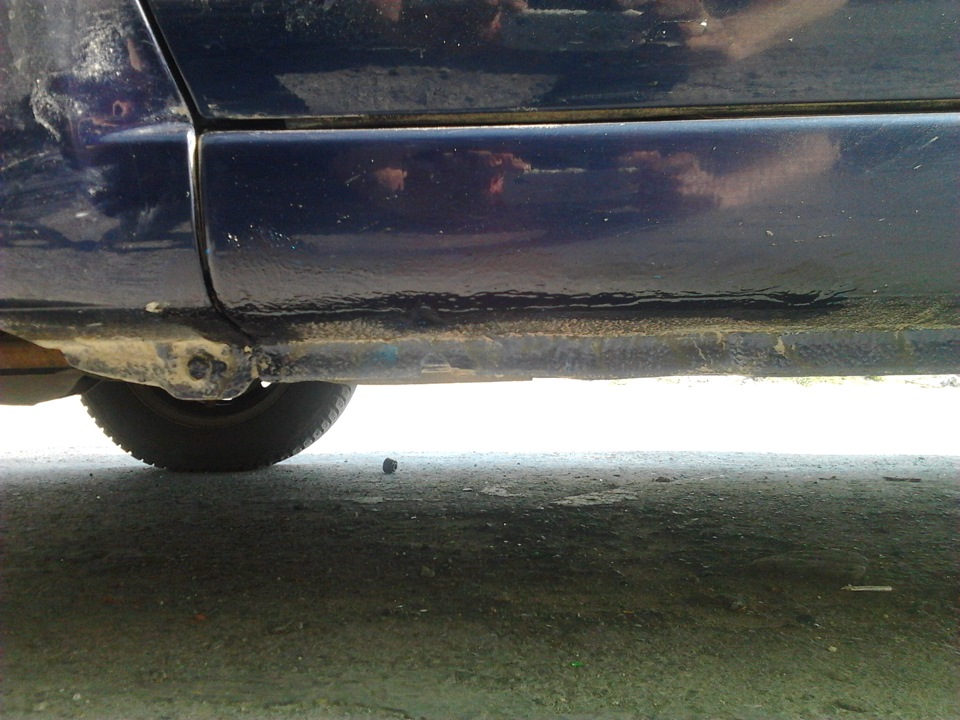 восстановление краски на порогах(окончание) — Lada Гранта (1G), 1,6 л ...