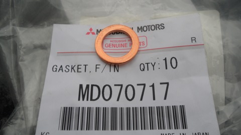 MD070717 Прокладка топливной форсунки Mitsubishi | Запчасти на DRIVE2