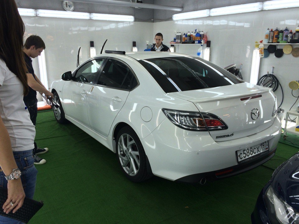 Альтермальная пленка хамелеон на лобовое — Mazda 6 (2G) GH, 2 л, 2011 ...
