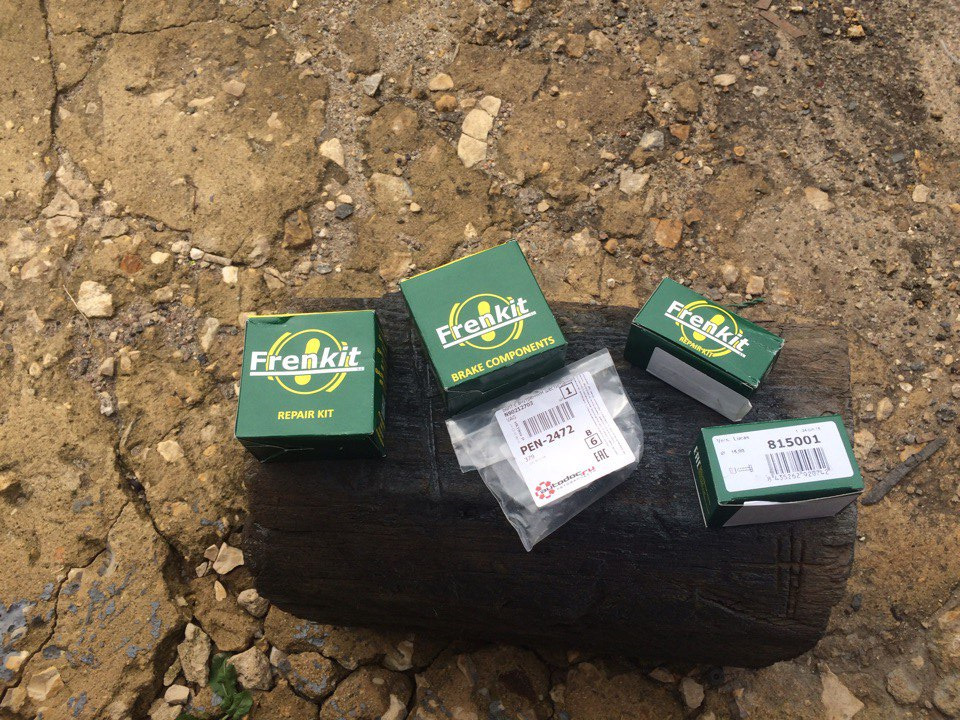 Ревизия передних тормозов — Volkswagen Passat Variant (B5), 1,8 л, 1998 ...