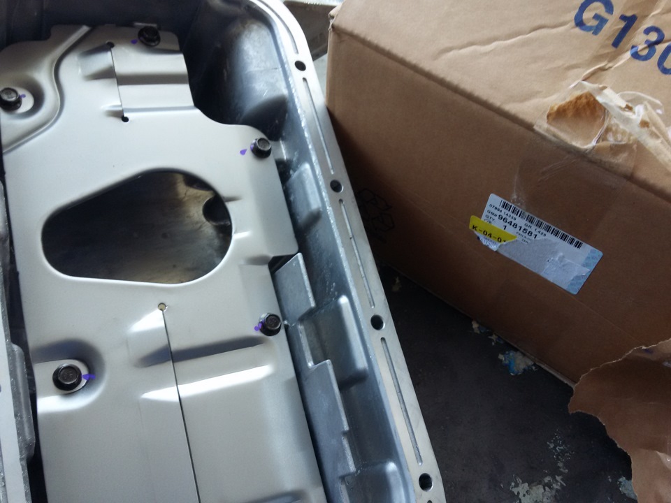 96481581 Поддон картера двигателя (алюминевый) GM | Запчасти на DRIVE2