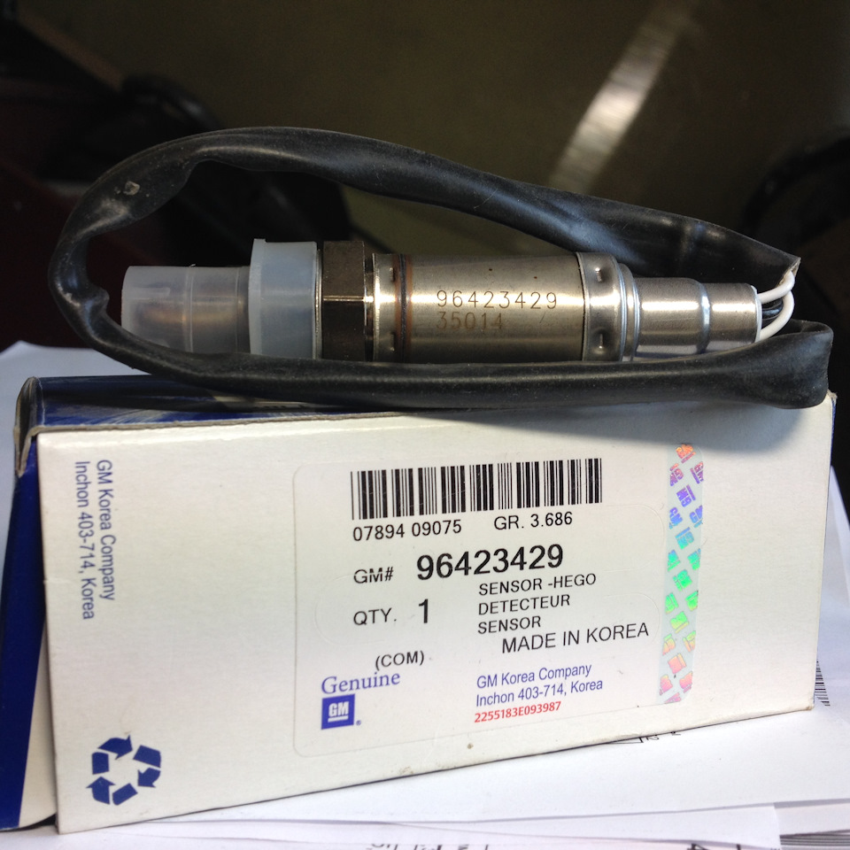96423429 Датчик кислородный CHEVROLET GM | Запчасти на DRIVE2