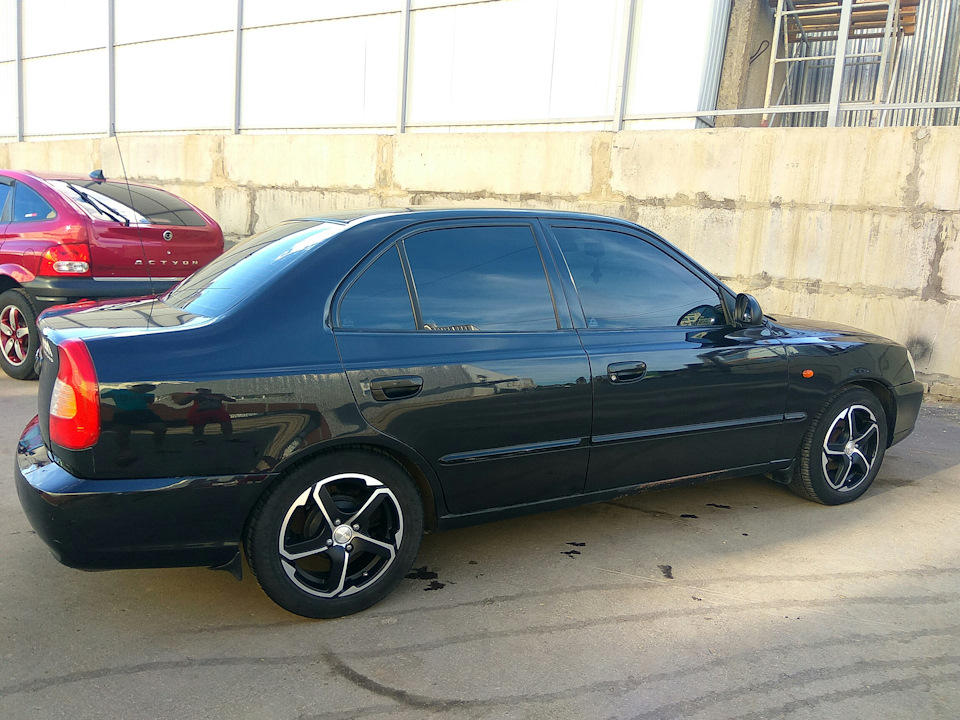 Покраска элементов — Hyundai Accent (2G), 1,6 л, 2008 года | кузовной ...