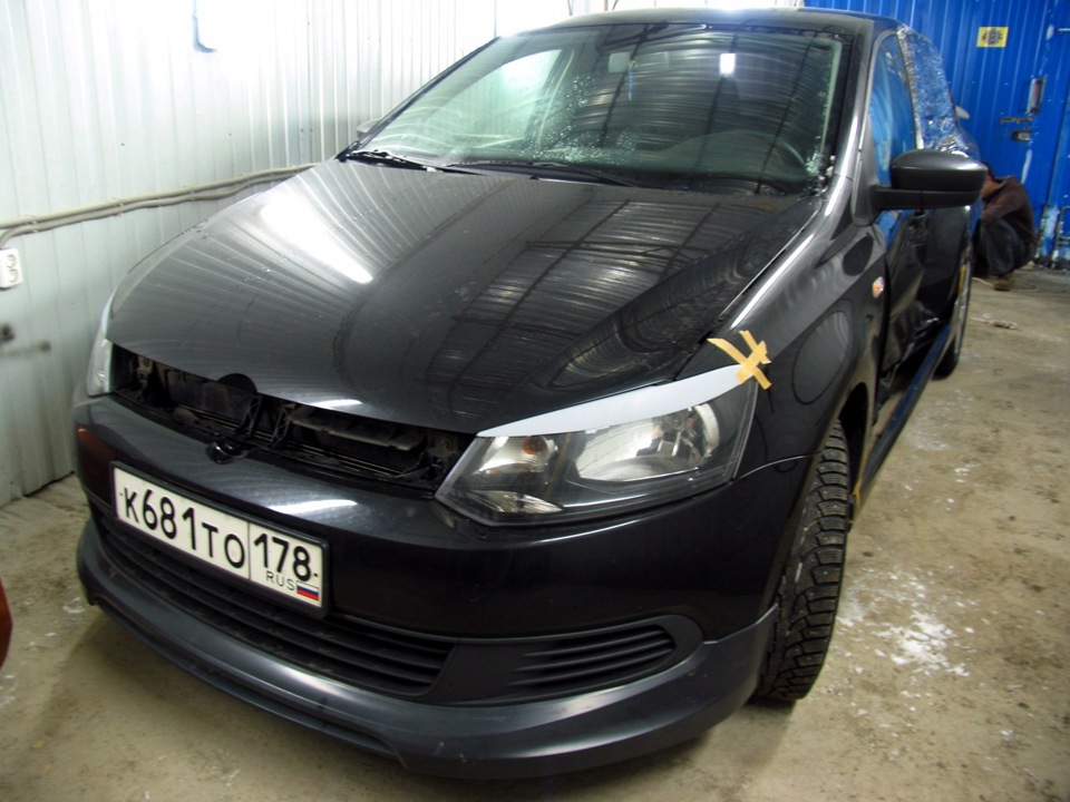 Примерка обвесов — Volkswagen Polo Sedan, 1,6 л, 2011 года | тюнинг ...